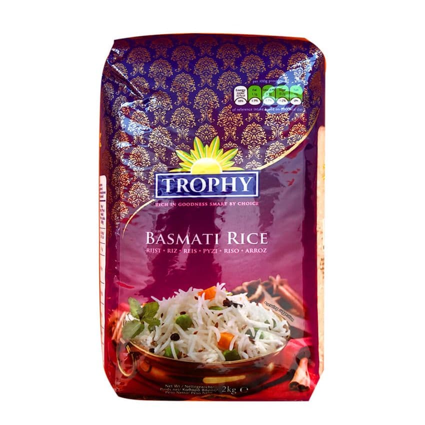 Trophy Basmati Rice 2Kg – Spicebazar