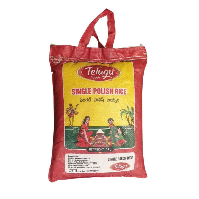 Telugu Foods Single Polish (Hand Pound) Rice 10kgs – Spicebazar
